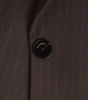 Sandro Striped Single-breasted Blazer
