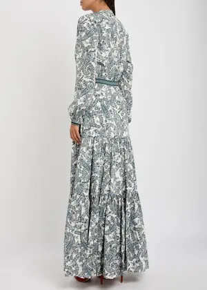 Veronica Beard Sama Paisley-print Silk-blend Maxi Dress