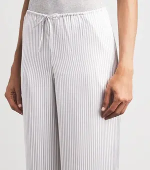 SKIMS Woven Shine Stripe Pyjama Bottoms