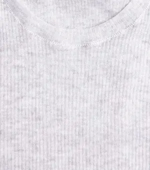 SKIMS Semi-sheer Ribbed T-shirt