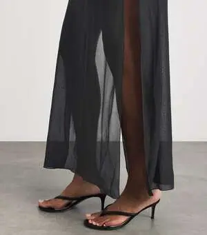 MORE NOIR Brighton Chiffon Maxi Dress