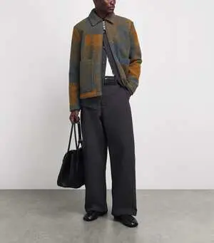 NN.07 Wool-blend Check Gael Overshirt
