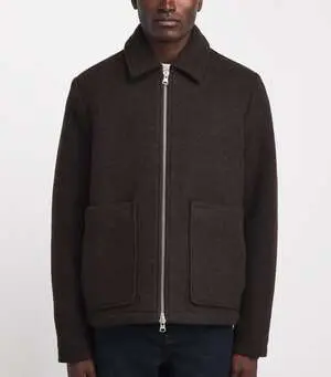 NN.07 Wool-blend Gael Overshirt