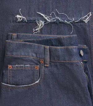 MAISON MARGIELA Ripped Wide-leg Jeans