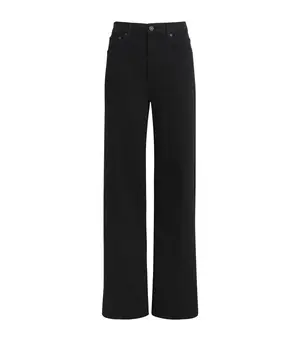 Citizens Of Humanity Lyra Wide-leg Cropped Jeans - Black