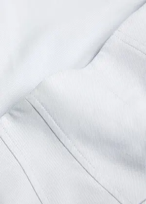 Veronica Beard Cassidee Wide-leg Twill Trousers - Light Blue
