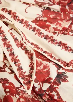 Alice + Olivia Haven Floral-print Tiered Midi Dress