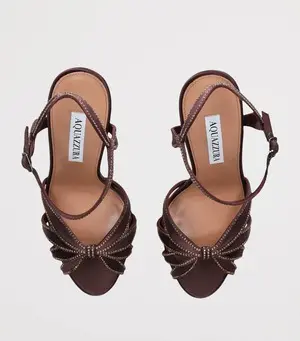 AQUAZZURA Crystal-embellished Soulmate Platform Sandals