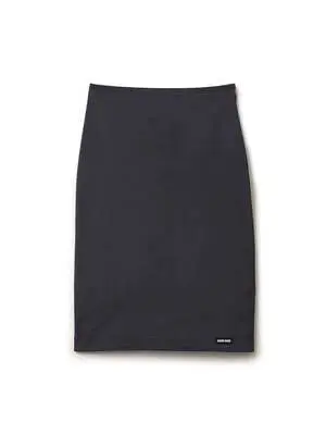 Miu Miu Popeline Stretch Skirt - Multicolor