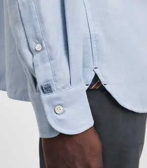 Jacob Cohen Cotton-cashmere Batavian Twill Embroidered Shirt