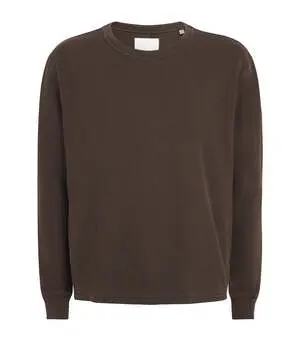 Citizens Of Humanity Cotton Waffle-stitch Crew Neck Sweater