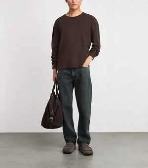Citizens Of Humanity Cotton Waffle-stitch Crew Neck Sweater