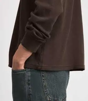 Citizens Of Humanity Cotton Waffle-stitch Crew Neck Sweater