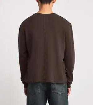 Citizens Of Humanity Cotton Waffle-stitch Crew Neck Sweater