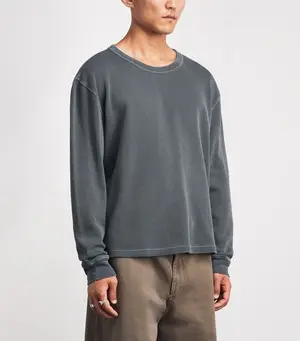 Citizens Of Humanity Cotton Waffle Knit Crewneck Sweater