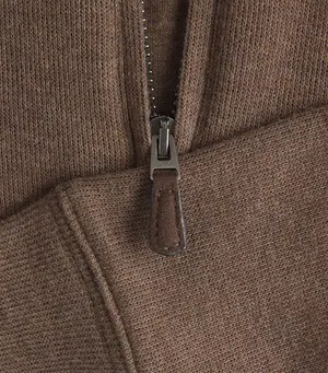 Polo Ralph Lauren Estate-rib Quarter-zip Sweater - Brown