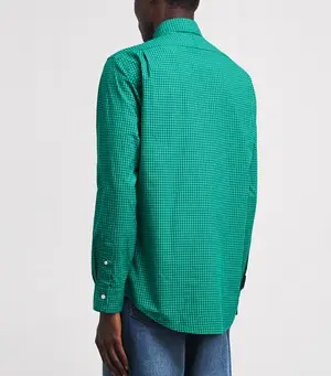 Polo Ralph Lauren Cotton Poplin Check Polo Pony Shirt