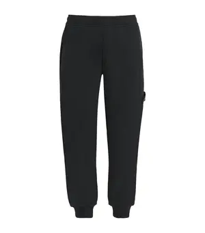 Stone Island Cotton Compass Sweatpants - Black