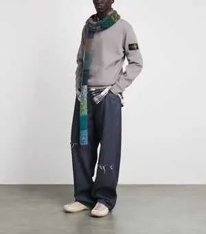 Stone Island Rib-knit Crewneck Sweatshirt