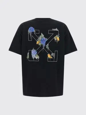 Off-White Arrow Logo Print Cotton T-shirt - Green