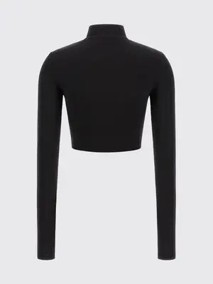 Off-White Cropped Slim-fit Turtleneck Top