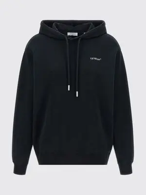 Off-White Arrow Logo Cotton Hoodie With Drawstring