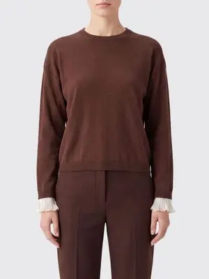 Fabiana Filippi Wool And Cotton Blend Crewneck Jumper - Ebony