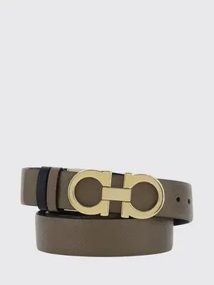 FERRAGAMO Gancini Belt - Brown