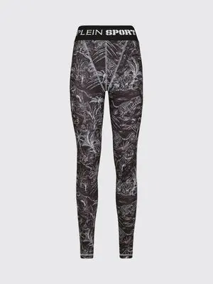 PLEIN SPORT Printed Leggings - Black