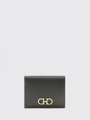 FERRAGAMO Gancini Bifold Wallet In Calf Leather With Coin Pocket