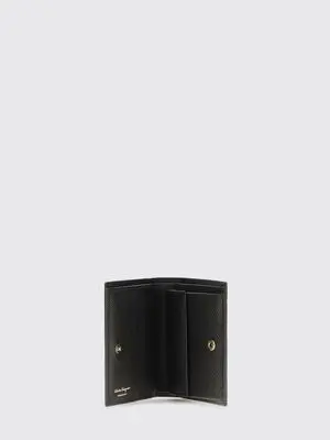 FERRAGAMO Gancini Bifold Wallet In Calf Leather With Coin Pocket