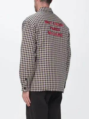 Drole De Monsieur Checkered Cotton Shirt Jacket