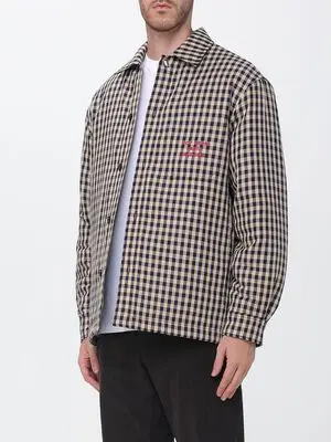 Drole De Monsieur Checkered Cotton Shirt Jacket