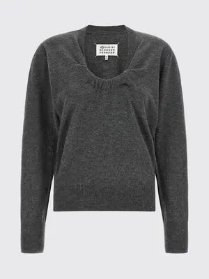 MAISON MARGIELA Long-sleeved Crew-neck Jumper In Pure Virgin Wool