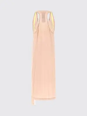 MAISON MARGIELA Midi Slip Dress In Silk-blend With Lace Inserts