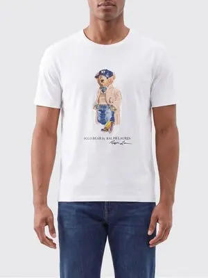 Polo Ralph Lauren Slim Fit Cotton T-shirt With Teddy Bear Print