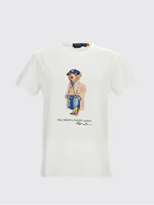 Polo Ralph Lauren Slim Fit Cotton T-shirt With Teddy Bear Print