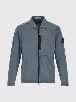 Stone Island Econyl® Recycled Nylon Shirt Jacket With Zip And Logo