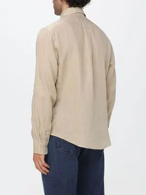 Polo Ralph Lauren Linen Button-down Shirt With Embroidered Pony Logo - Brown