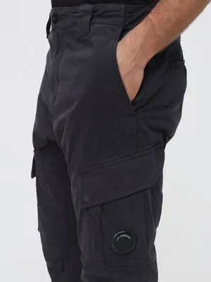 C.P. COMPANY Slim Fit Stretch Cotton Cargo Trousers - Black