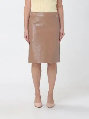 COURREGES High-waisted Patent Pencil Mini Skirt