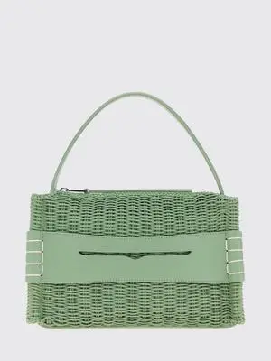 JW Anderson JW ANDERSON Medium Loafer Woven Leather Handbag Sage