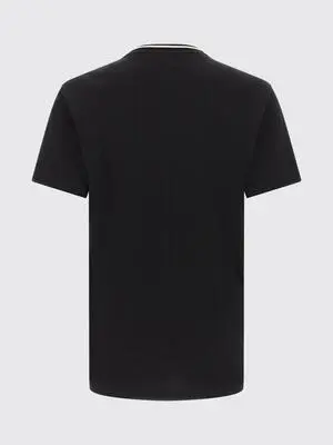 Dolce & Gabbana Cotton T-shirt With Patch Pocket And Contrast Trims - Black