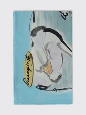Burberry Square Silk Foulard With Graphic Print And Logo