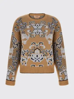 TWINSET Floral Pattern Wool & Cashmere Blend Jumper