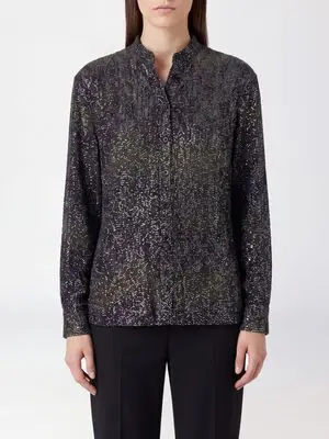 Missoni Sequin Mandarin Collar Long Sleeve Shirt - Multicolor