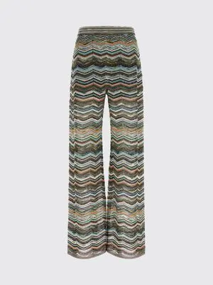 Missoni Wide-leg Viscose Knit Trousers With Zig-zag Pattern