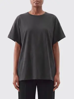 Khaite Relaxed-fit Cotton Crewneck T-shirt With Dropped Shoulders