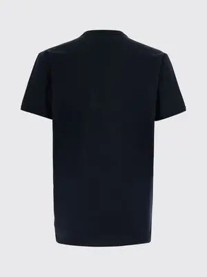 Dolce & Gabbana Slim Fit Cotton T-shirt With Contrasting Dg Monogram - Blue