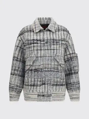 Missoni Wool Knit Bomber Jacket With Abstract Pattern And Zip Closure